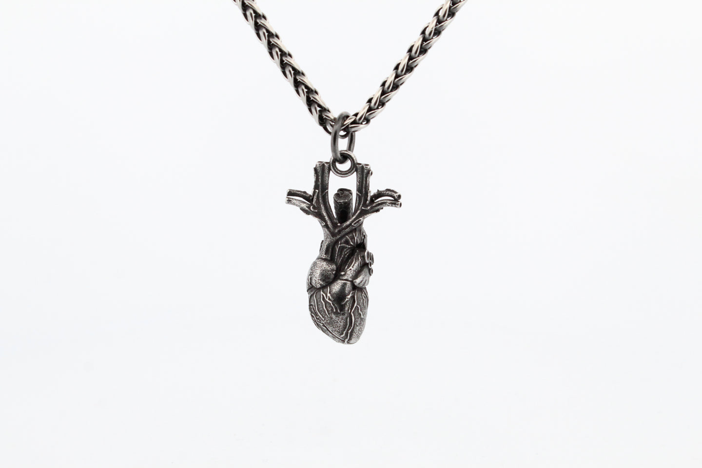 Stainless Steel Anatomical Heart Pendant Chain | STAYSTAINLESS